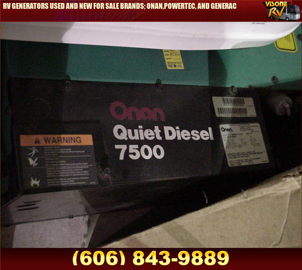 Used RV Parts RV GENERATORS USED AND NEW FOR SALE BRANDS; ONAN,POWERTEC ...
