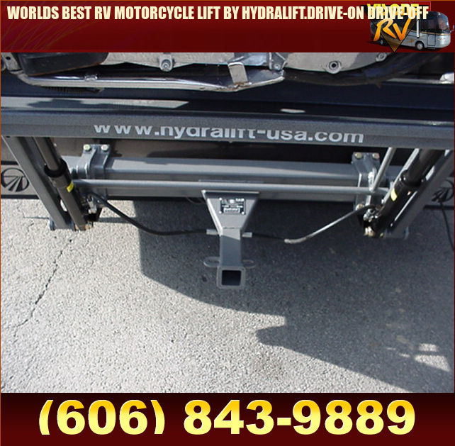 Used RV Parts WORLDS BEST RV MOTORCYCLE LIFT BY HYDRALIFT.DRIVE-ON ...