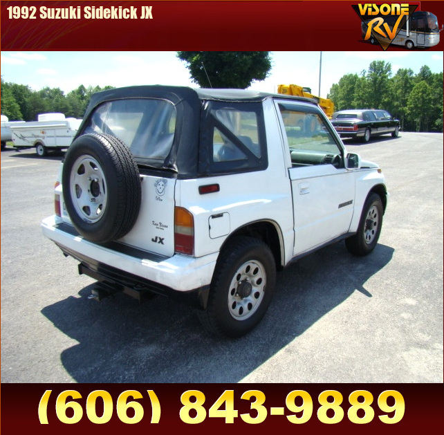 Used RV Parts 1992 Suzuki Sidekick JX PreOwned and Repairable Autos ...