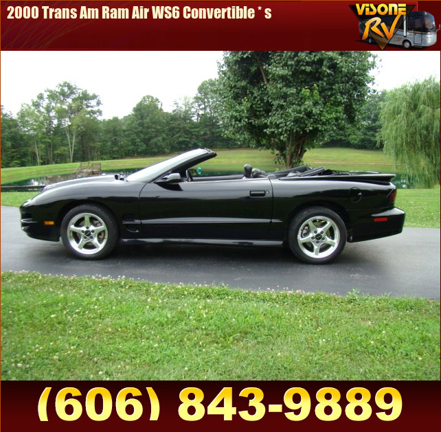 Used RV Parts 2000 Trans Am Ram Air WS6 Convertible * s PreOwned and ...