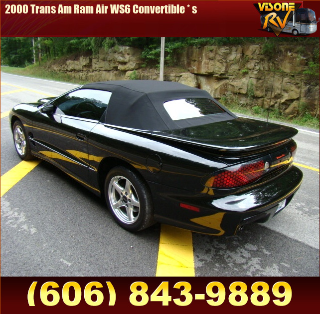 Used RV Parts 2000 Trans Am Ram Air WS6 Convertible * s PreOwned and ...