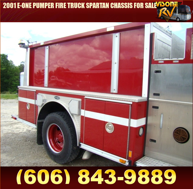 Salvage RV Parts 2001 E-ONE PUMPER FIRE TRUCK SPARTAN CHASSIS FOR SALE ...