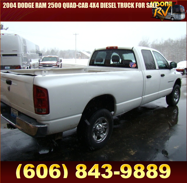Used RV Parts 2004 DODGE RAM 2500 QUAD-CAB 4X4 DIESEL TRUCK FOR SALE ...