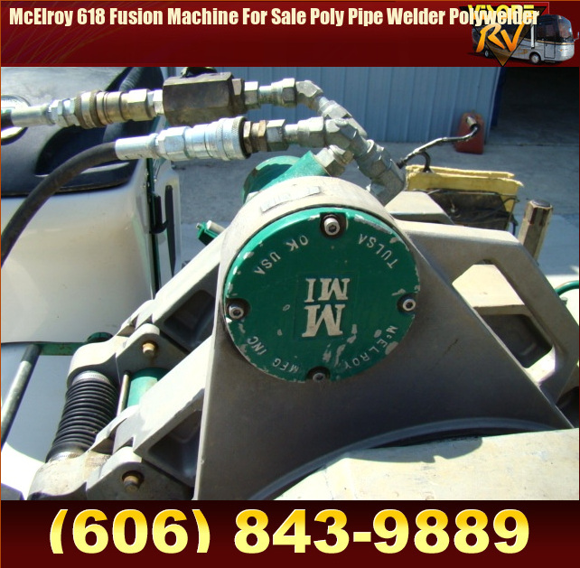 Salvage RV Parts McElroy 618 Fusion Machine For Sale Poly Pipe Welder ...