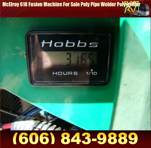 Used RV Parts McElroy 618 Fusion Machine For Sale Poly Pipe Welder ...