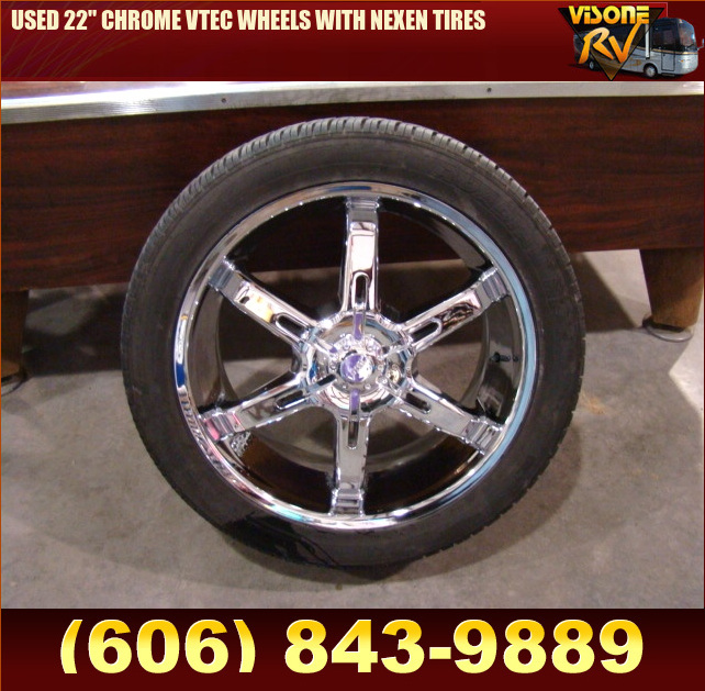 Salvage RV Parts USED 22" CHROME VTEC WHEELS WITH NEXEN TIRES PreOwned ...