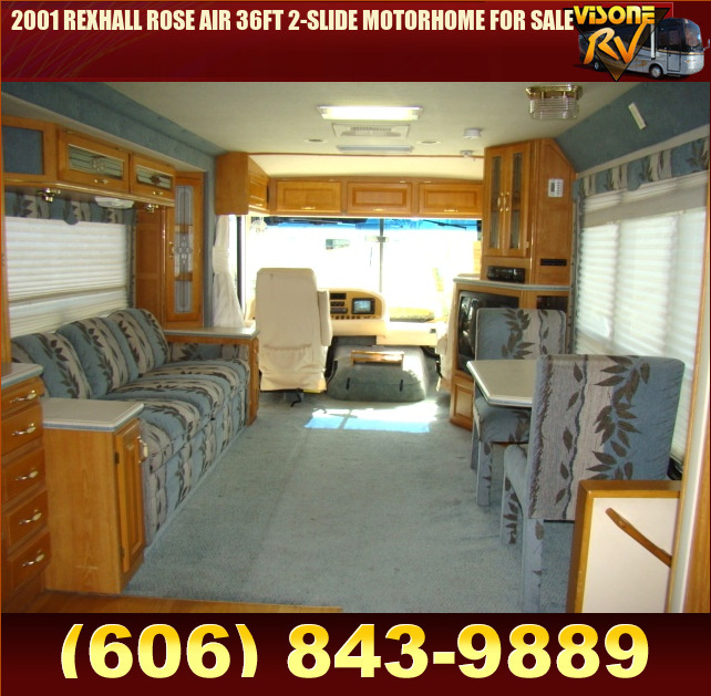 Salvage RV Parts 2001 REXHALL ROSE AIR 36FT 2-SLIDE MOTORHOME FOR SALE ...