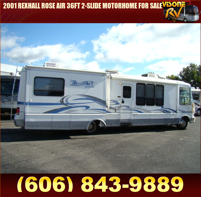 Salvage RV Parts 2001 REXHALL ROSE AIR 36FT 2-SLIDE MOTORHOME FOR SALE ...