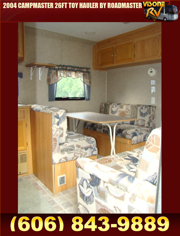 Salvage RV Parts 2004 CAMPMASTER 26FT TOY HAULER BY ROADMASTER RVs ...