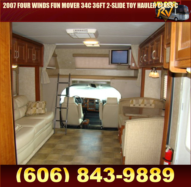 Salvage RV Parts 2007 FOUR WINDS FUN MOVER 34C 36FT 2-SLIDE TOY HAULER ...