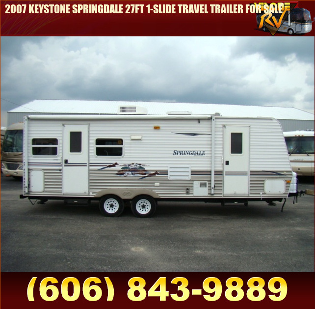 Salvage RV Parts 2007 KEYSTONE SPRINGDALE 27FT 1-SLIDE TRAVEL TRAILER ...