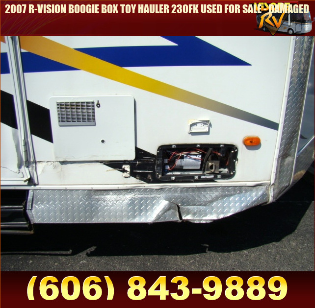 Salvage RV Parts 2007 R-VISION BOOGIE BOX TOY HAULER 230FK USED FOR ...