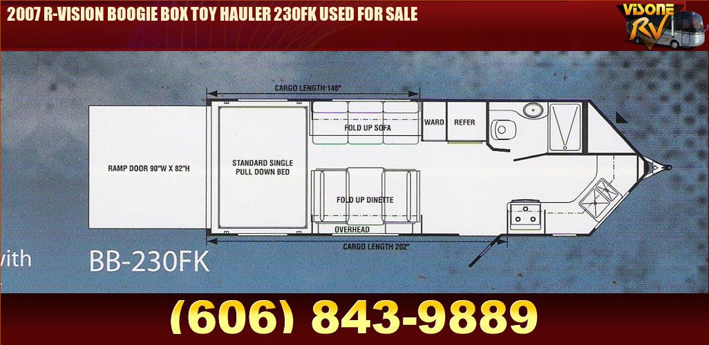 Salvage RV Parts 2007 R-VISION BOOGIE BOX TOY HAULER 230FK USED FOR ...