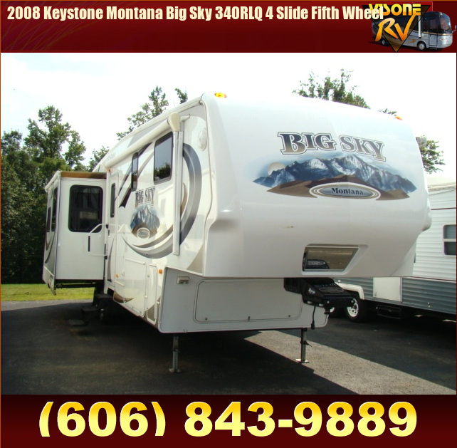 Salvage RV Parts 2008 Keystone Montana Big Sky 340RLQ 4 Slide Fifth ...