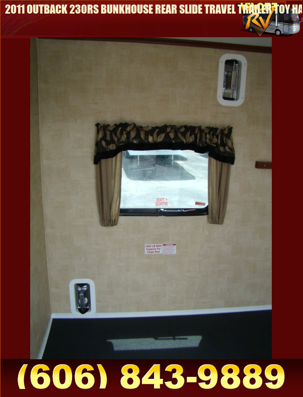 Salvage RV Parts 2011 OUTBACK 230RS BUNKHOUSE REAR SLIDE TRAVEL TRAILER ...