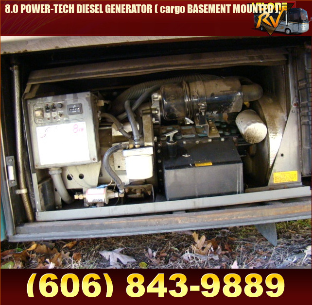 Salvage RV Parts 8.0 POWER-TECH DIESEL GENERATOR ( cargo BASEMENT ...
