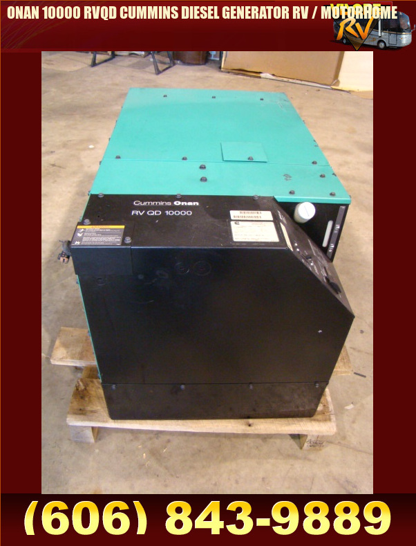Salvage RV Parts ONAN 10000 RVQD CUMMINS DIESEL GENERATOR RV ...
