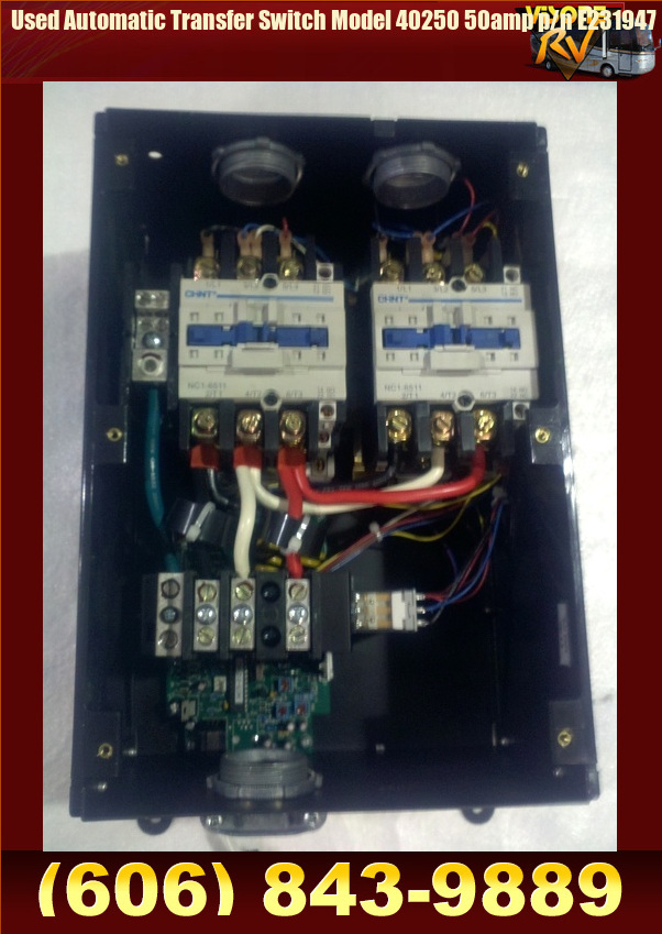 Used RV Parts Used Automatic Transfer Switch Model 40250 50amp p/n ...