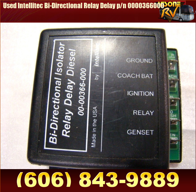 Used RV Parts Used Intellitec Bi-Directional Relay Delay p/n 0000366000 ...