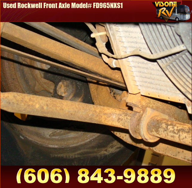 Salvage RV Parts Used Rockwell Front Axle Model# FD965NXS1 Used RV ...