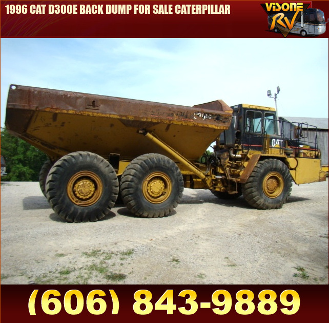 Salvage RV Parts 1996 CAT D300E BACK DUMP FOR SALE CATERPILLAR Work ...