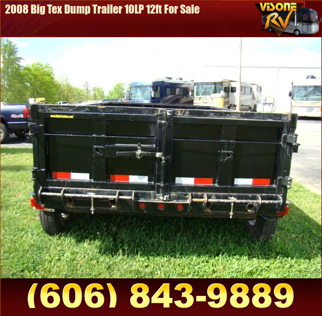 Salvage RV Parts 2008 Big Tex Dump Trailer 10LP 12ft For Sale Work ...