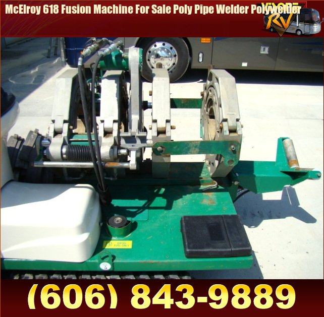 Used RV Parts McElroy 618 Fusion Machine For Sale Poly Pipe Welder ...