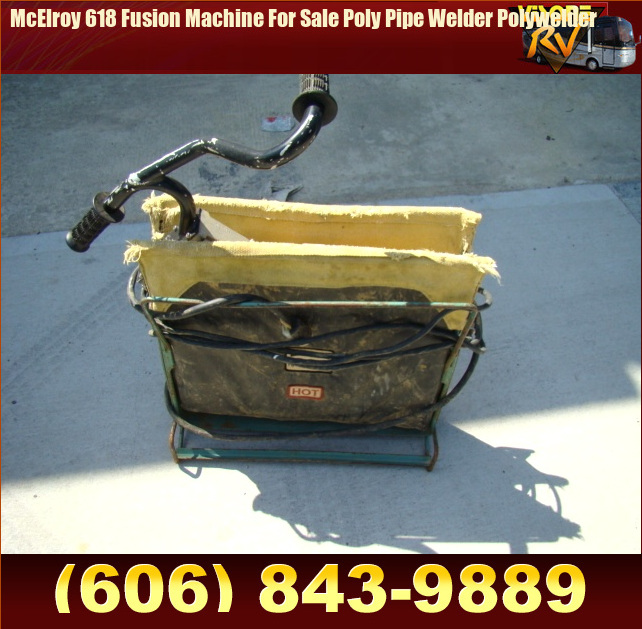 Used RV Parts McElroy 618 Fusion Machine For Sale Poly Pipe Welder ...