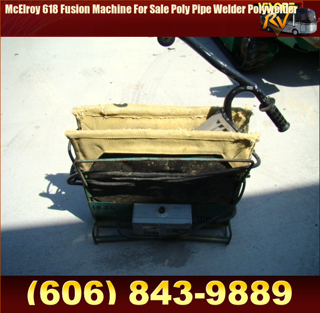Salvage RV Parts McElroy 618 Fusion Machine For Sale Poly Pipe Welder ...