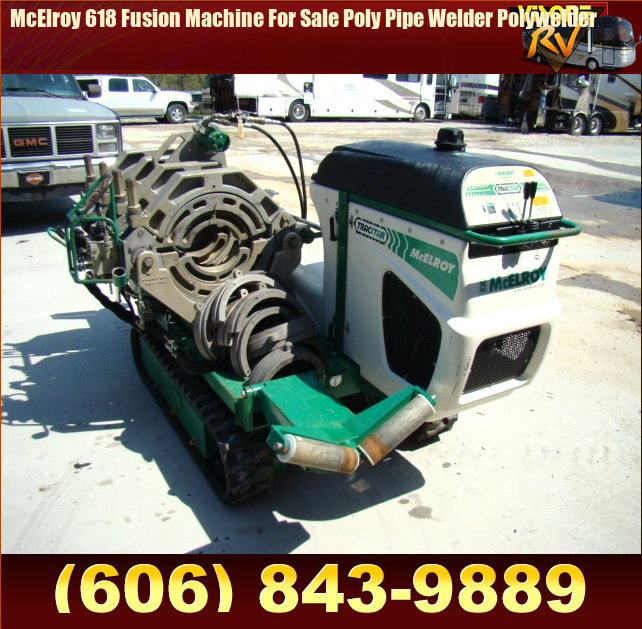 Used RV Parts McElroy 618 Fusion Machine For Sale Poly Pipe Welder ...