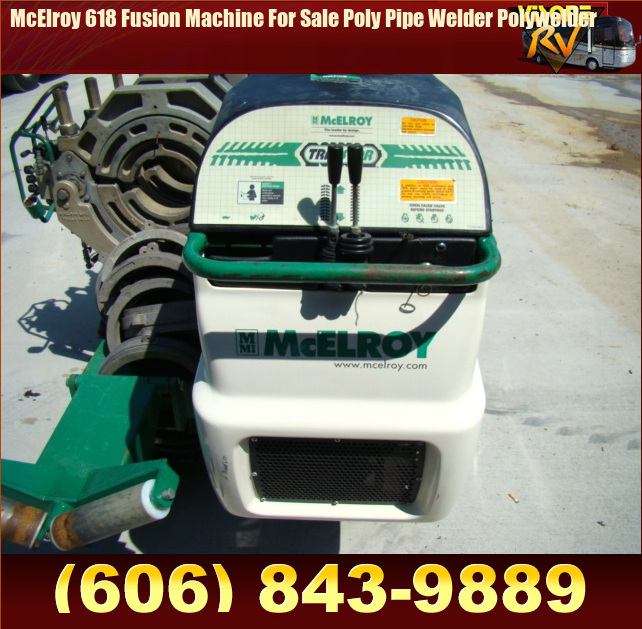 Used RV Parts McElroy 618 Fusion Machine For Sale Poly Pipe Welder ...
