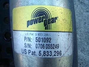 Used RV Parts Power Gear Electric Leveling Jacks Part Number 501092 ...